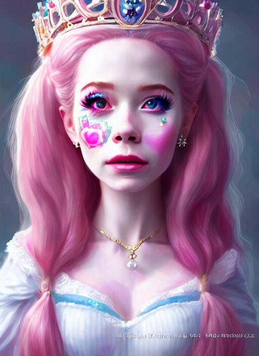 Lexica - Belle delphine as queen, incredibly detailed face, true ...