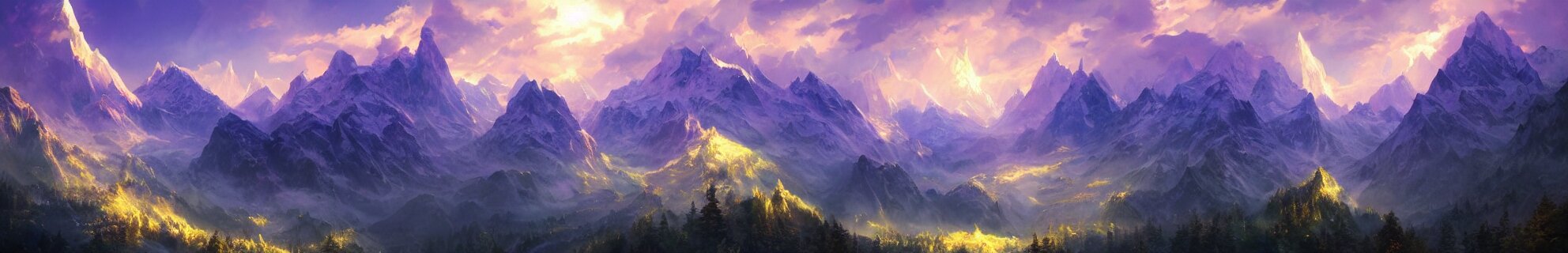 Lexica - Beautiful fantasy alps landscape, colorful clouds, magical ...