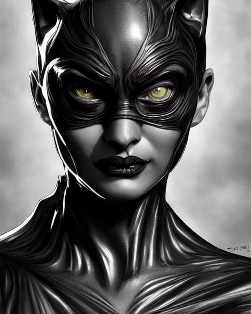Lexica - Catwoman, accurate details, detailed face, dramatic, intricate ...