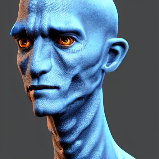Lexica - A highly detailed portrait of a humanoid giraffe in a blue ...