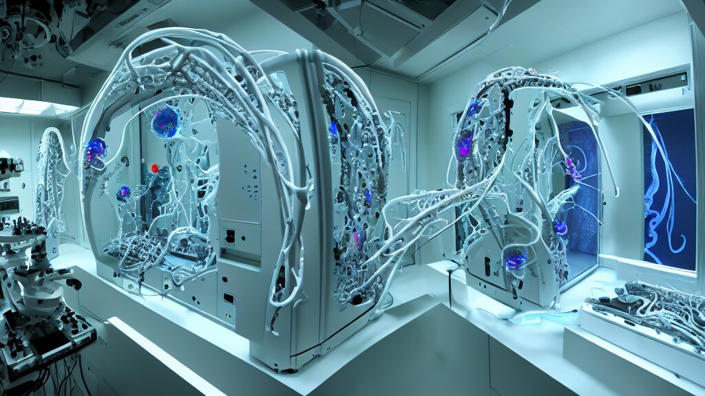 Lexica - A complex thick bifurcated robotic cnc surgical arm cybernetic ...