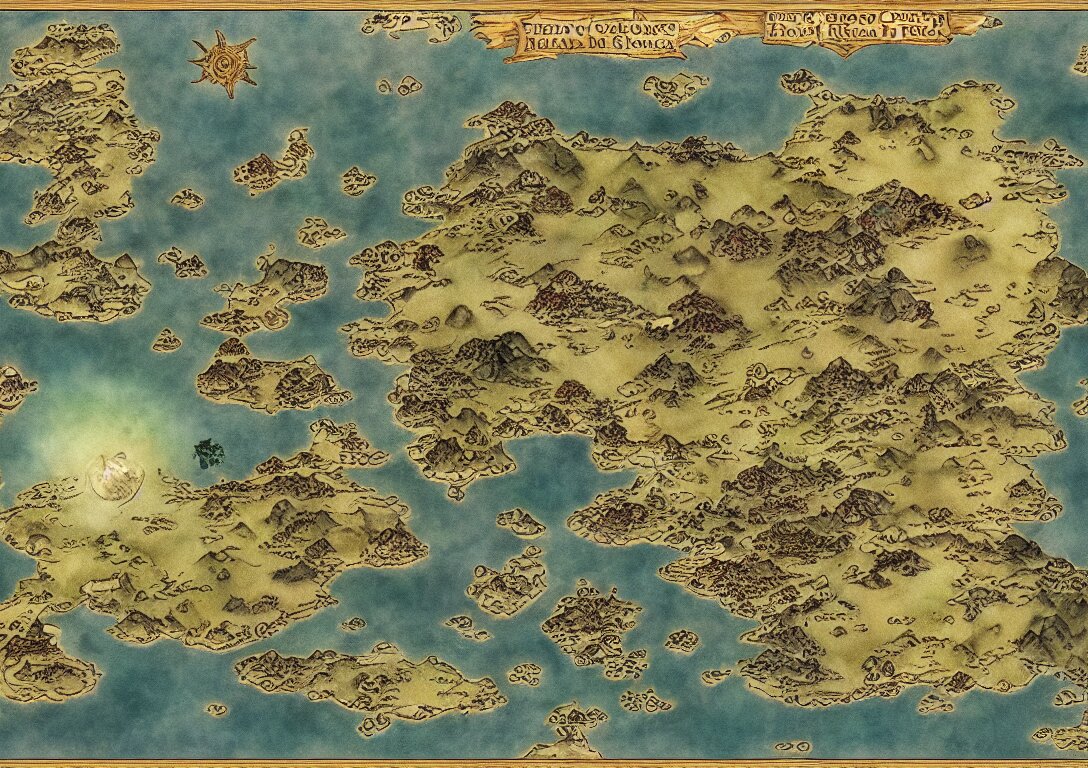 Lexica - Simple fantasy map, island empire, by JRR Tolkien and Brian ...