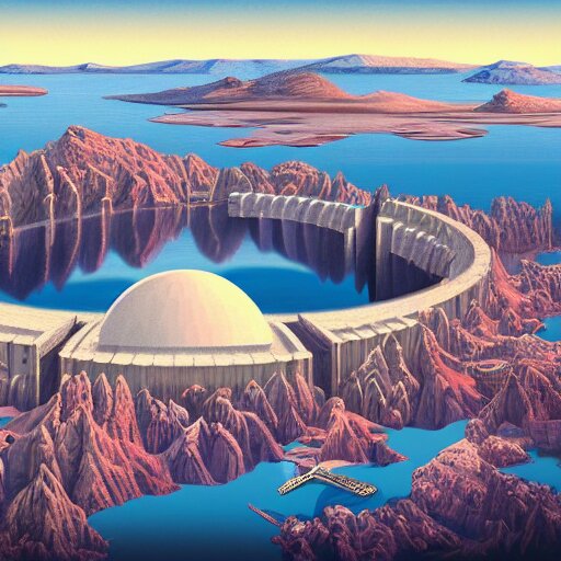 Lexica - A highly detailed matte painting of retro futurist fantasy ...