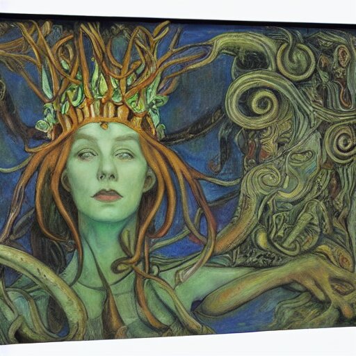 Lexica - The tentacle crown,by Annie Swynnerton and Diego Rivera ...