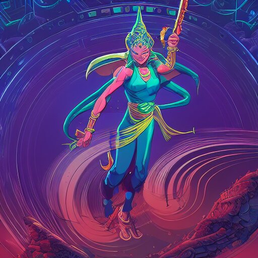 Lexica - A genie with phenomenal cosmic power, by dan mumford, yusuke ...