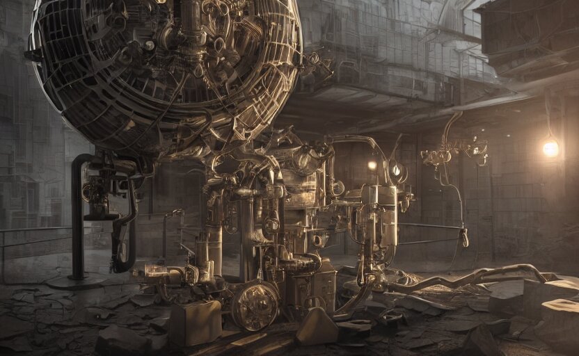 Lexica - Unstable! Machine!, Hyperrealistic Rendering, Intricate Details, Raytracing, Volumetric ...