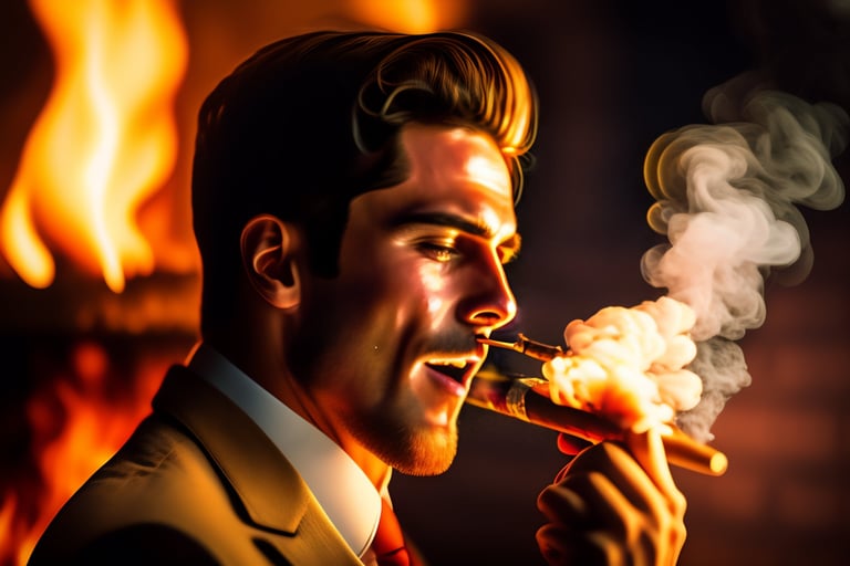 Lexica - smoking a pipe