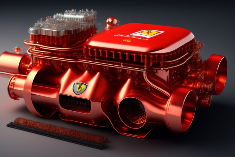Ferrari V12 Engine Blueprints