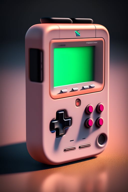 Lexica - render of a cute gameboy