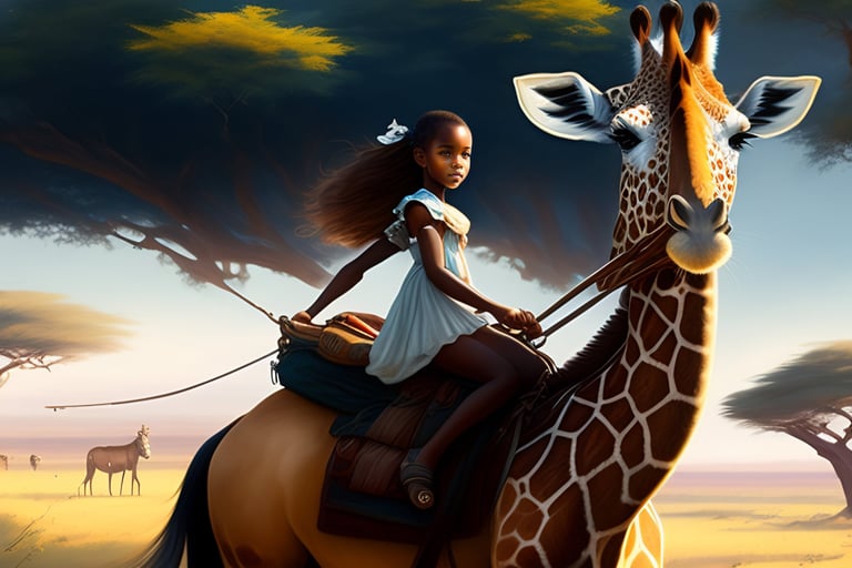Riding Giraffe