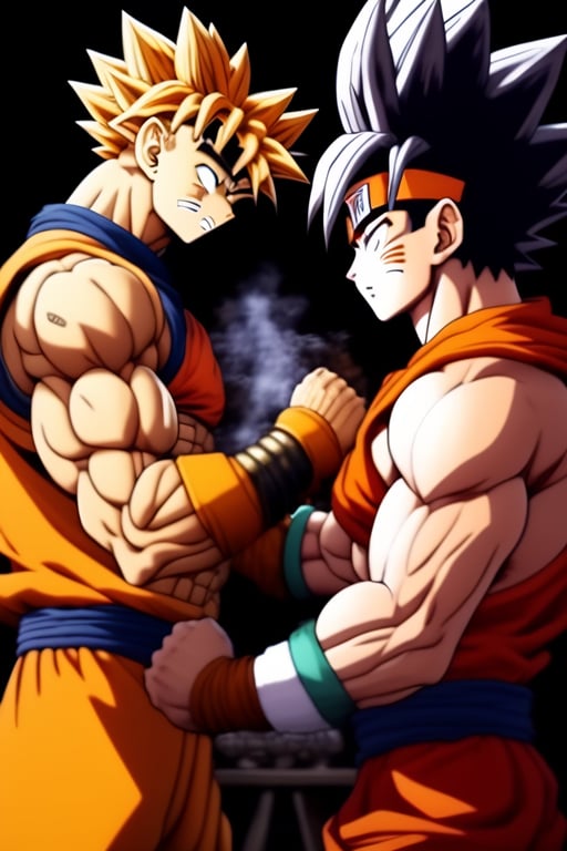 Naruto Vs Goku And Gohan