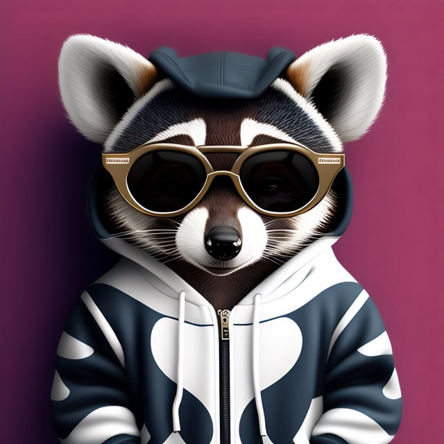 Lexica - cartoon raccoon