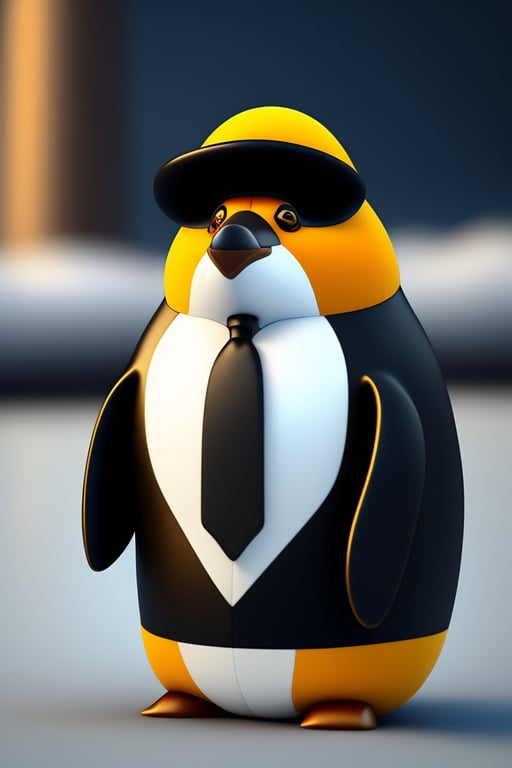 Lexica - penguin in a jacket