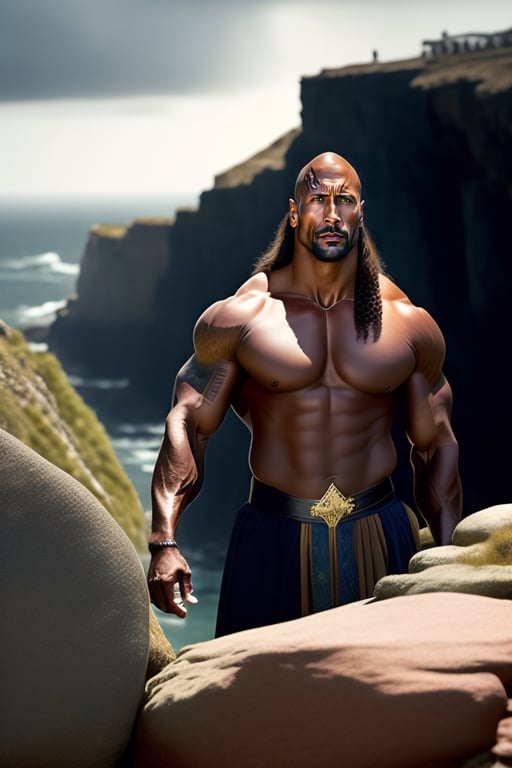 Dwayne Johnson Long Hair