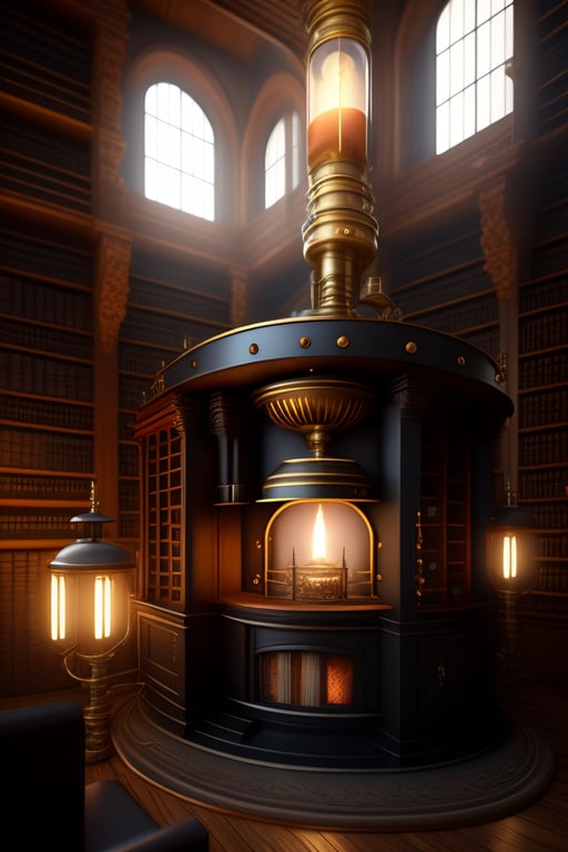 Lexica - victorian library interior