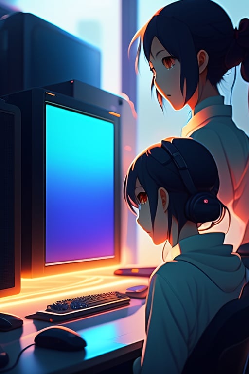 Anime Computer Screen