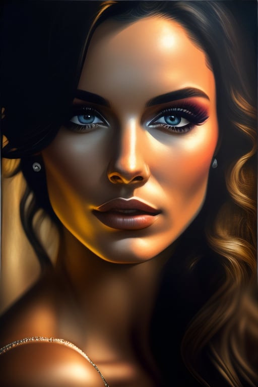 Beautiful Woman Face Painting