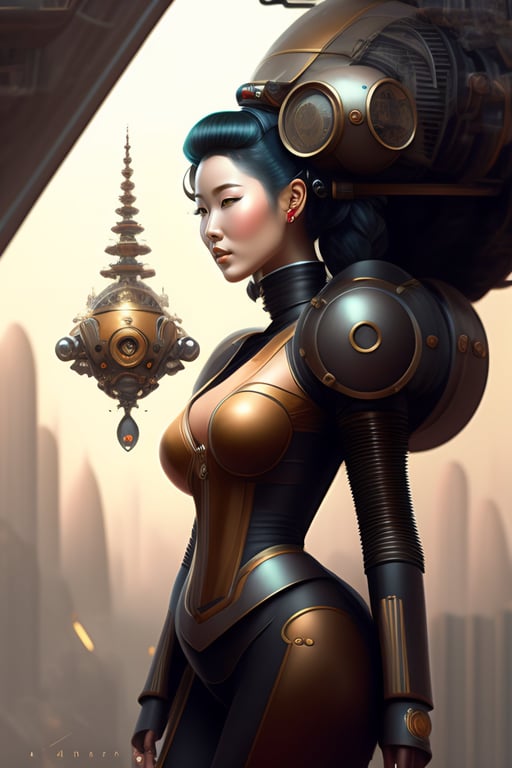 Female Robot Concept Art 