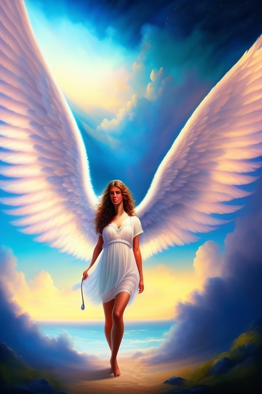 Heaven With Angels Background