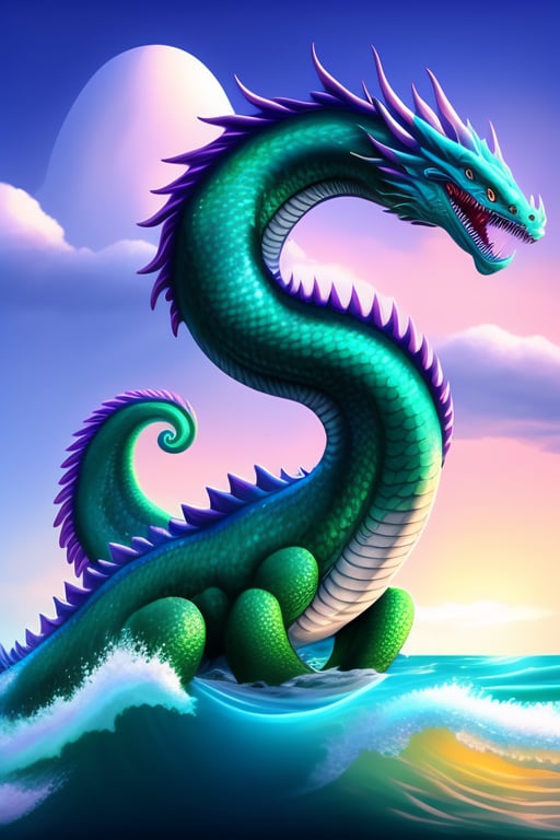 Sea Serpent Dragon Drawings