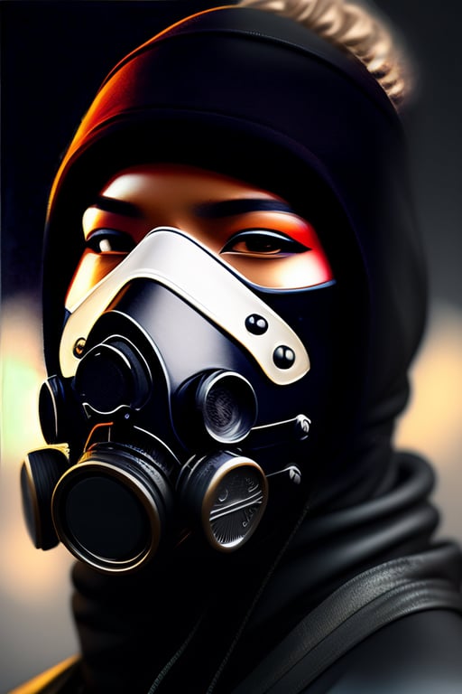 Lexica - concept art of gas mask