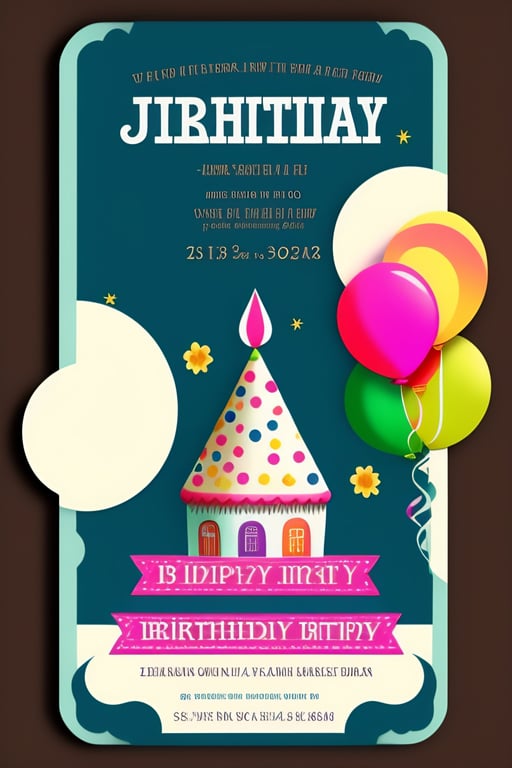 Lexica - undertale birthday invitation