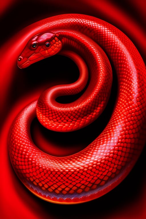 Red Snake Wallpaper
