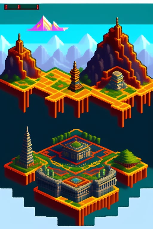 Lexica - modern isometric pixel art tileset