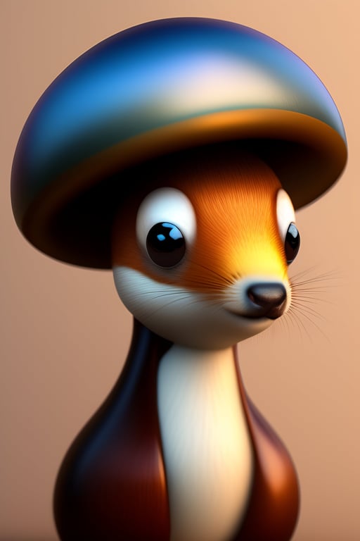 Muscular Squirrel Cartoon