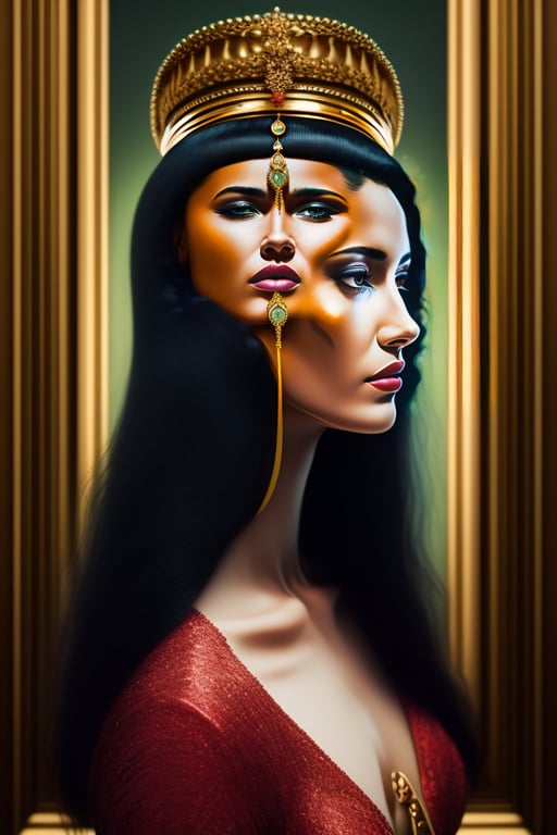 Lexica - symmetrical portrait