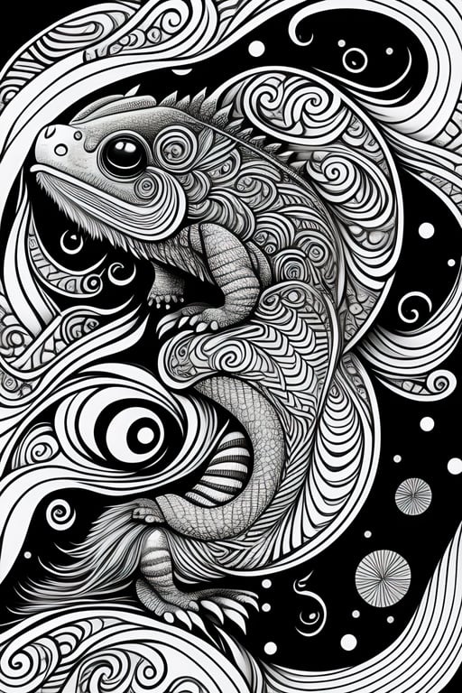 Black On White Negative Drawings