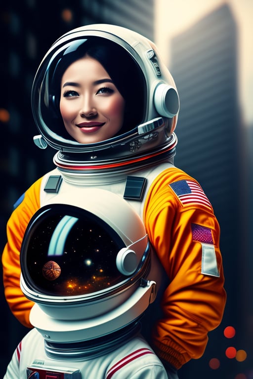 Asian Girls In Space Suits