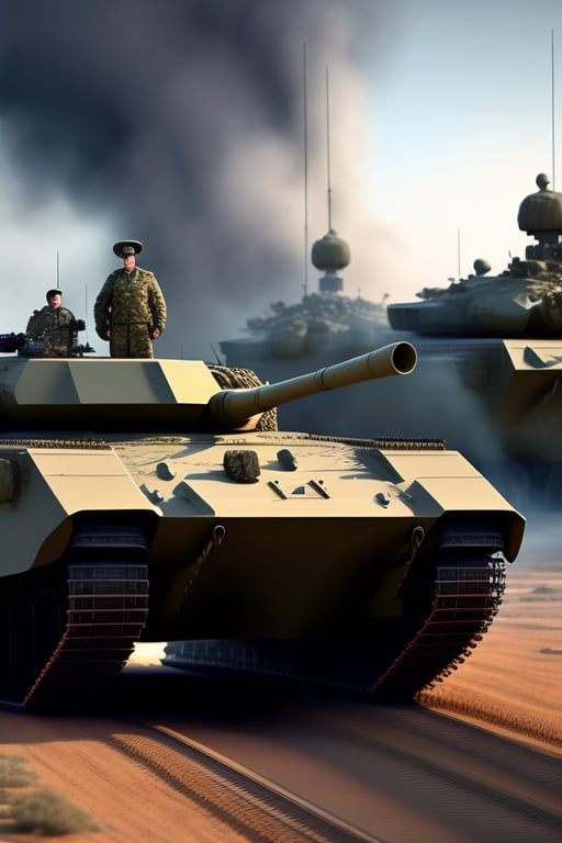 Cool Military Tank Behind