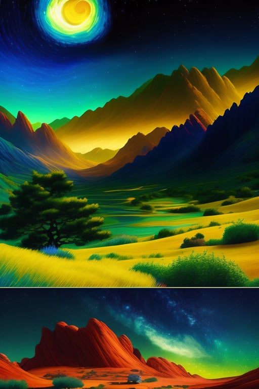 Lexica - stunning and beautiful scenery - highly detailed