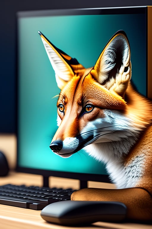 Fox Sitting On Chair