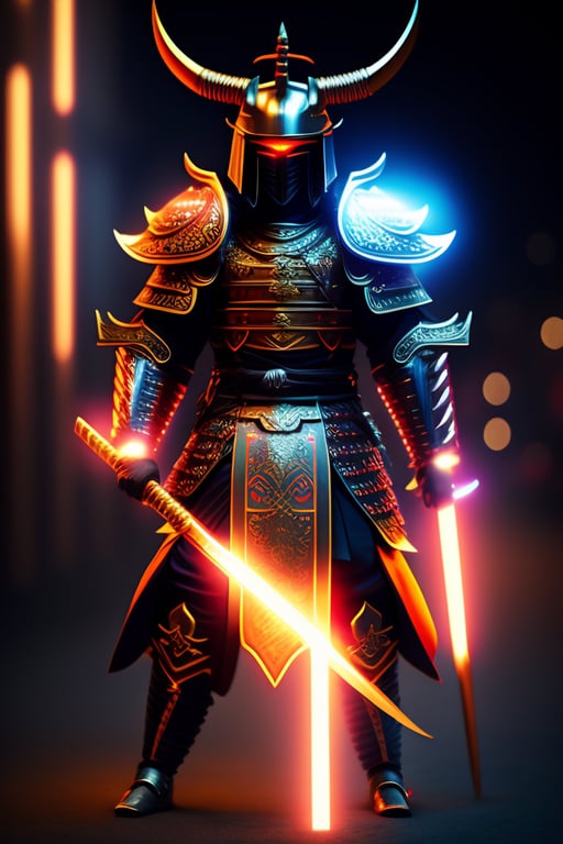 Futuristic Samurai Art