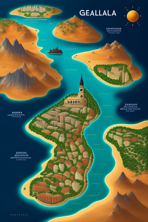 Fantasy City Map Walled