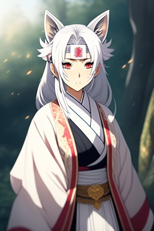 Male Kitsune Black Hair