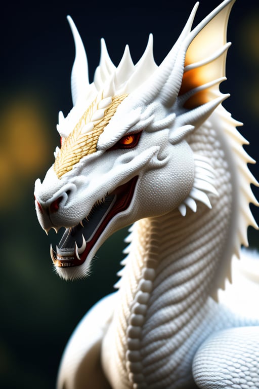 Lexica - anime white dragon