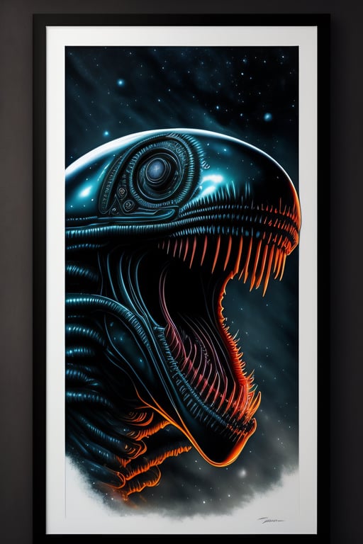 Lexica - xenomorph portrait