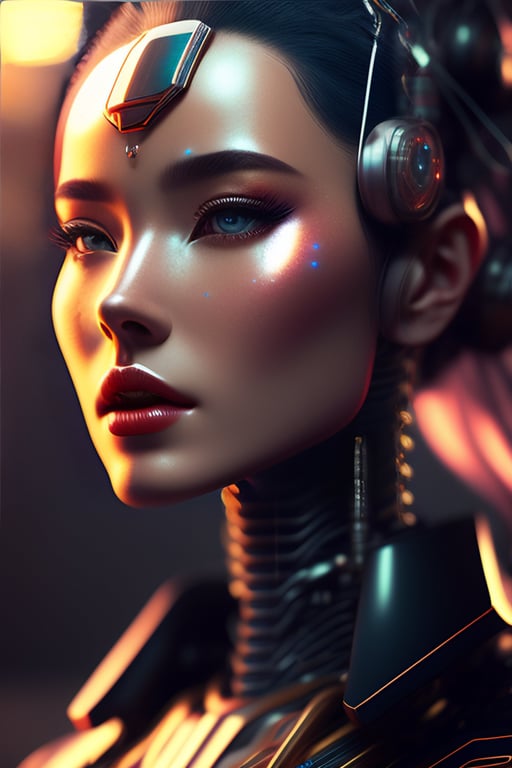 Lexica - beautiful (cybernetic woman)