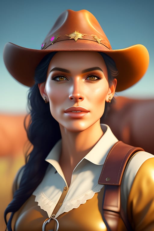 Lexica Cow Girl