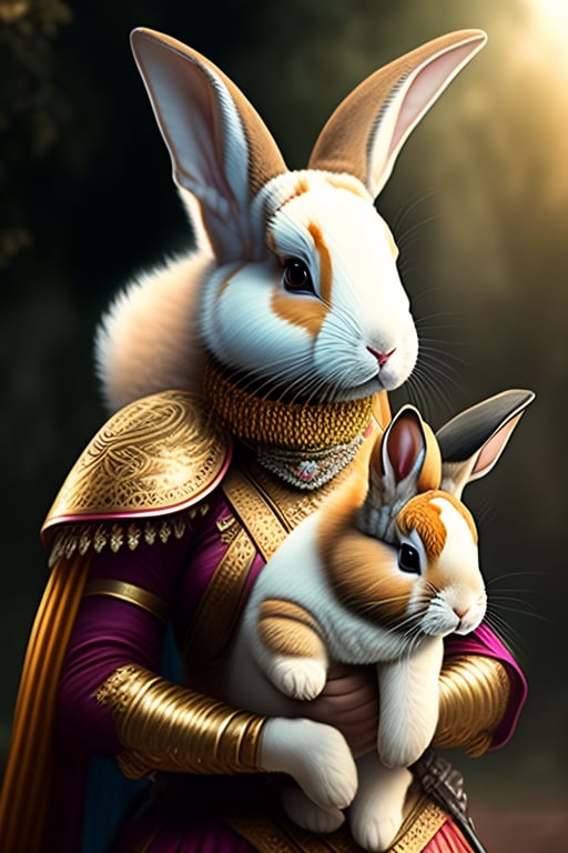 Lexica - beautiful rabbit woman