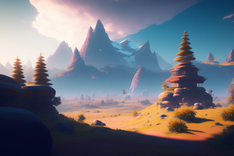 Lexica - unreal scenery