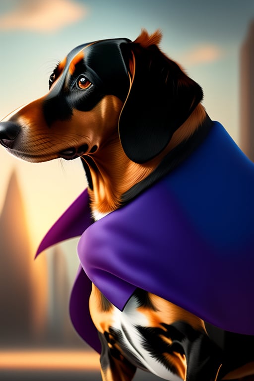 Lexica - batman dachshund