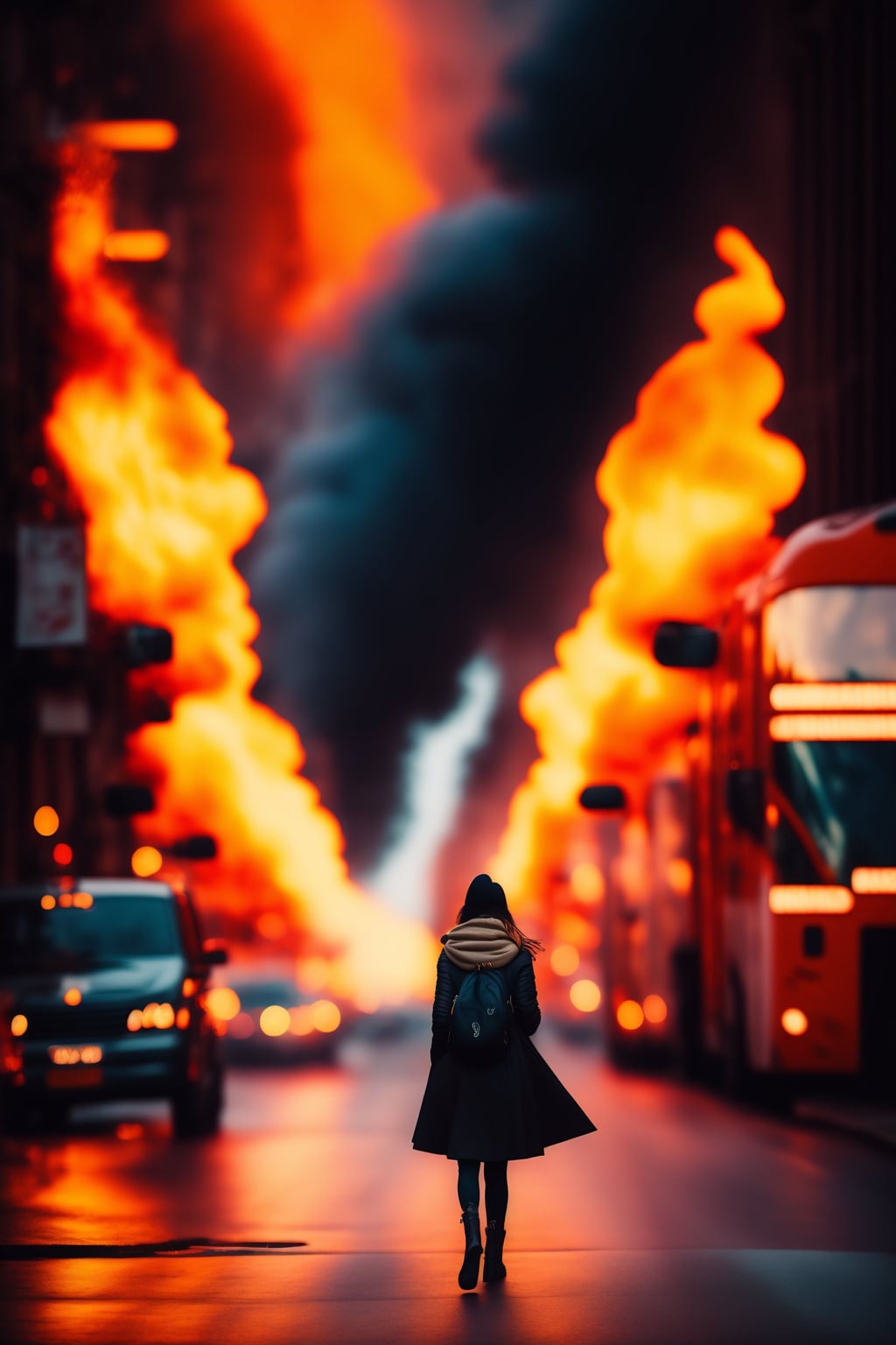 Lexica - burning backdrop