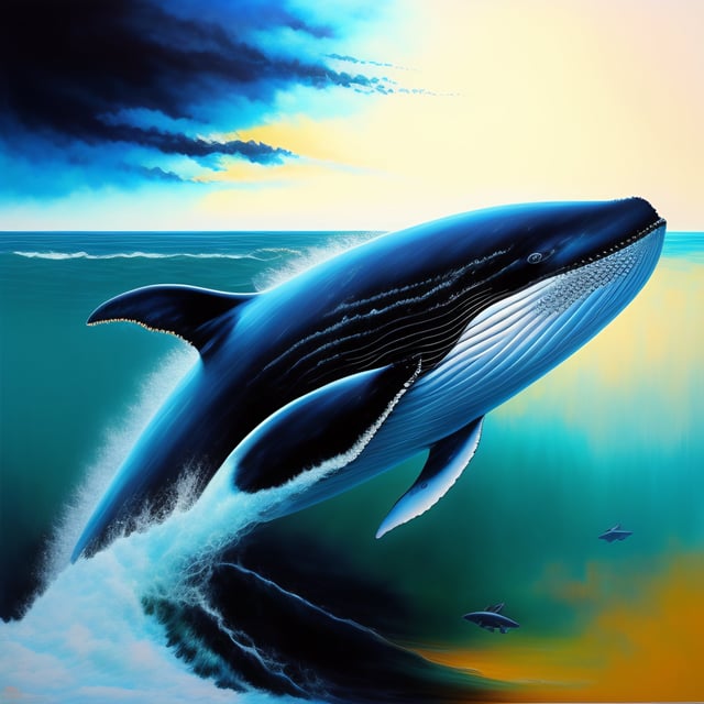 Realistic Whale Drawing