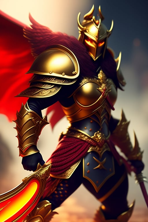 Golden Knight Art