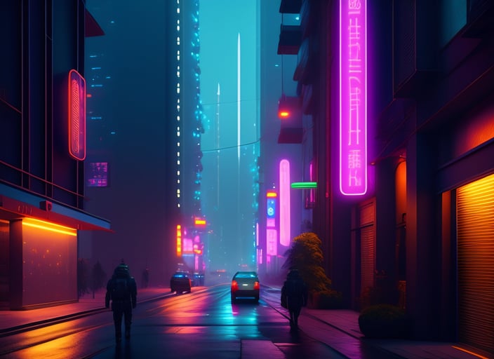 Lexica - cyberpunk scene