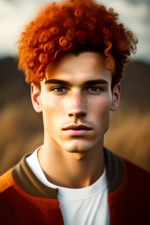 Natural Orange Hair Male